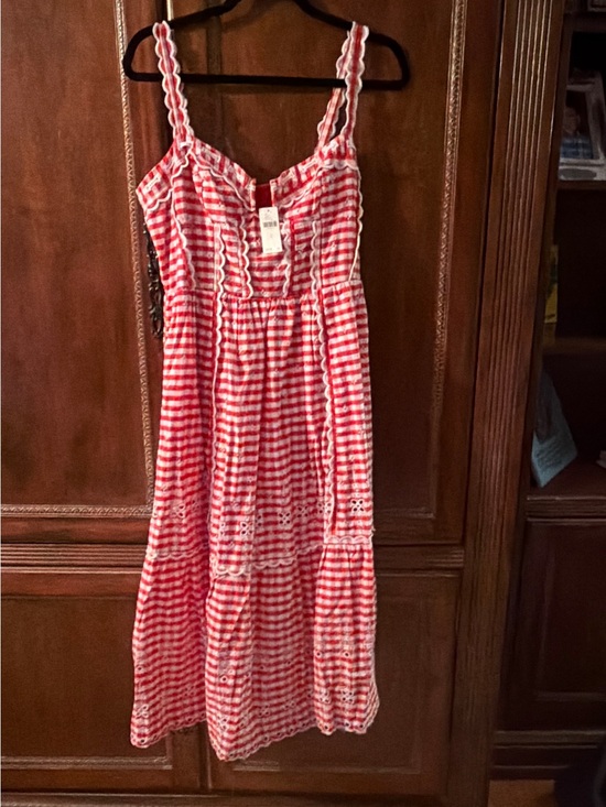 Anthropologie | Dresses | Nwt Anthro Red And White Striped Sundress ...